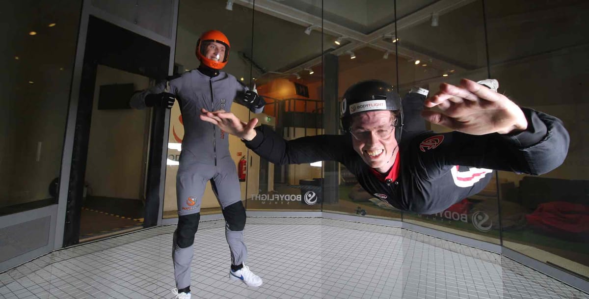 Gruppaktiviteter med flygsimulatorer och Bodyflight